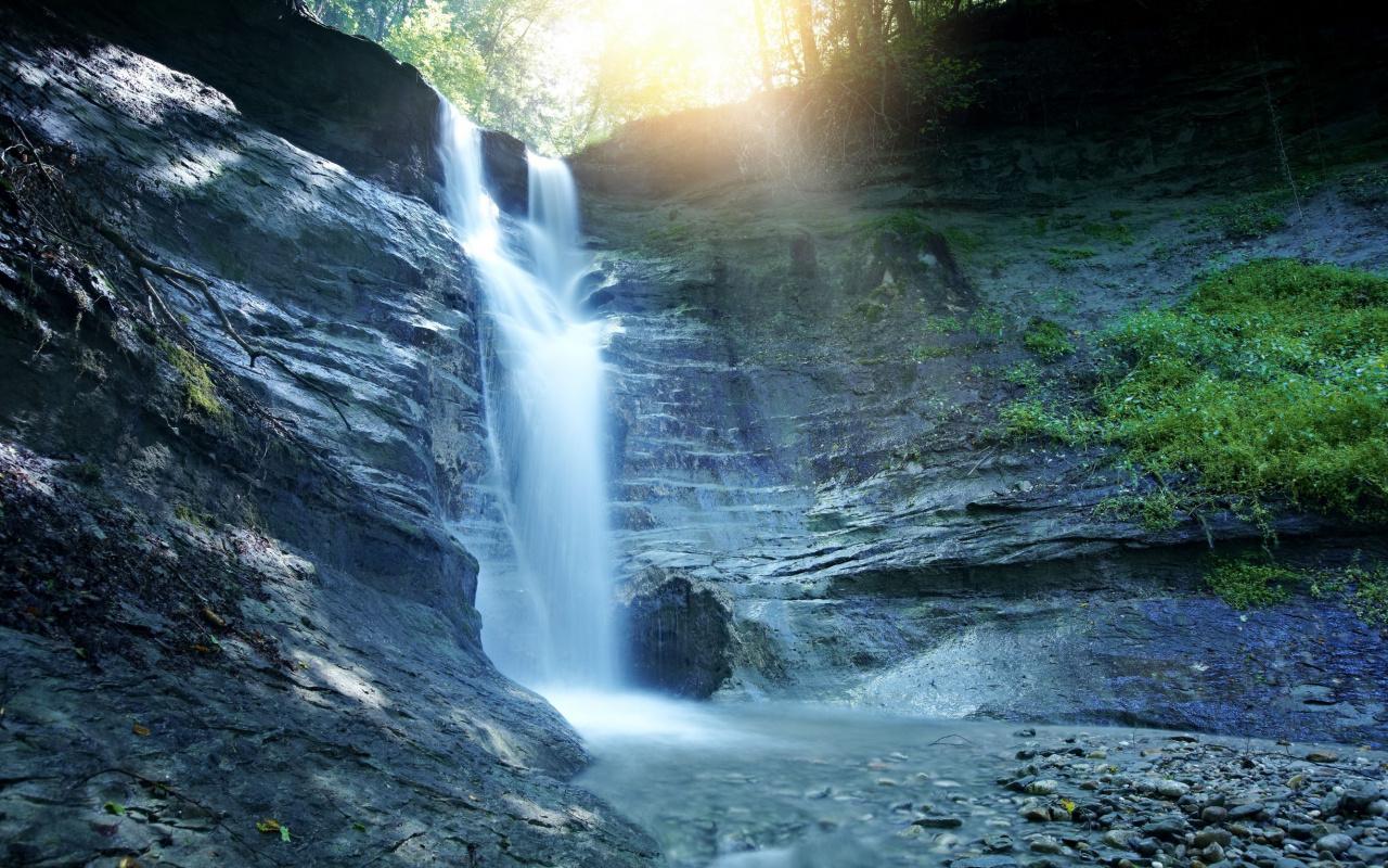 Der spektakuläre Mutzbachfall ist der höchste Wasserfall im Emmental.